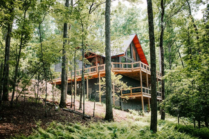 Luxe 4br Designer Cabin | Hot Tub  Views  Fire - Blue Ridge, GA