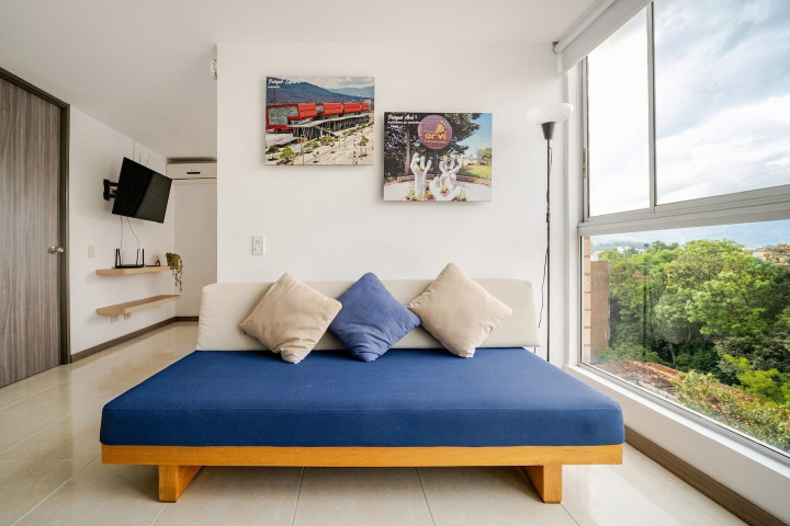 302 Ap, Air Cond Poblado Loft, Balcony, Metro - Medellín