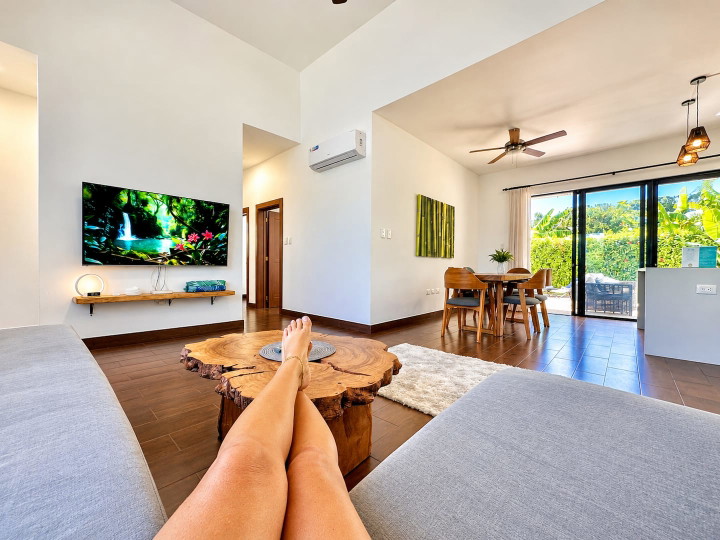 Encuentro Beach Villa Bamboo Very Private Backyard - Cabarete