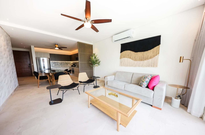 Apt Huico: Ocean Views, Shared Rooftop & Pool - Puerto Morelos