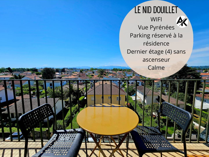 Nid Douillet Palois Vue Pyrénées - Parking - Lons
