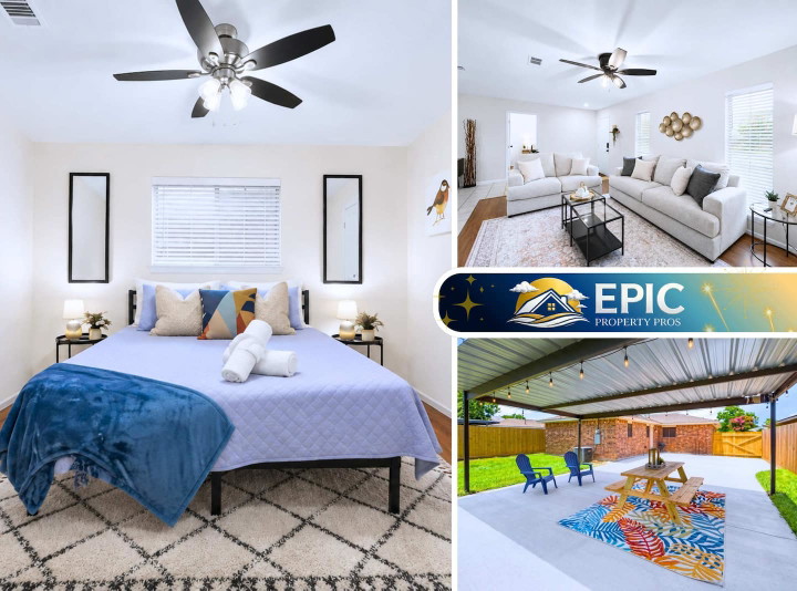 Escapade Moderne à Seabrook : Chambres Confortables | Cour | Barbecue - Seabrook, TX