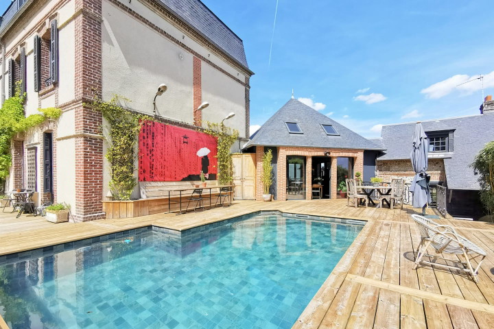 Maison 1850 Centre Ville. Jardin, Vue, Piscine - Honfleur