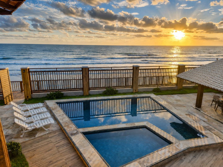 Luxury Seafront Property  Right On The Sand  Swimming Pool - Fortaleza