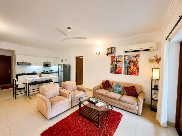 Beautiful 1bhk With Pool | Near Thalassa | Garden - Goa