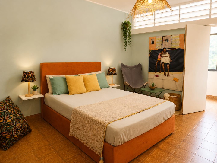 Woody Granny's Charm : Confortable Appartement D'une Chambre Pour 3 à Zé Pirão - Luanda