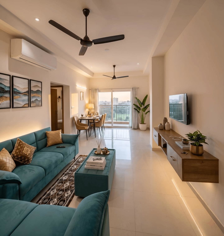 Luxury 2bhk Retreat Apartment In Gift City - Gandhinagar