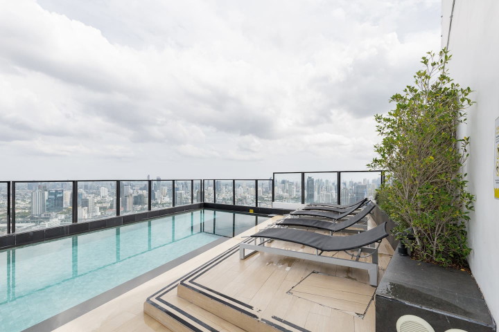 Loft Pool Apartment Near Fodd Night Market Easy To Get Around Free Wifi -821 - Bangkok