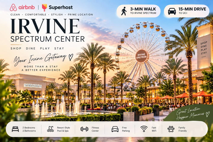 Spectrum Center/2 Bedroom/2 Bathroom/pool/kitchen - 爾灣