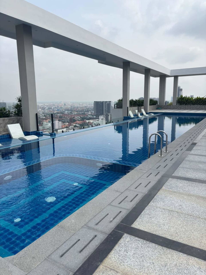 Stylish Condo Pool & Sauna Wifi Near Aeon2 - Cambodia