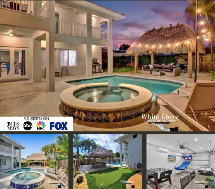 Spectacular 7br Heated Pool Spa Tiki Game - Deerfield Beach, FL