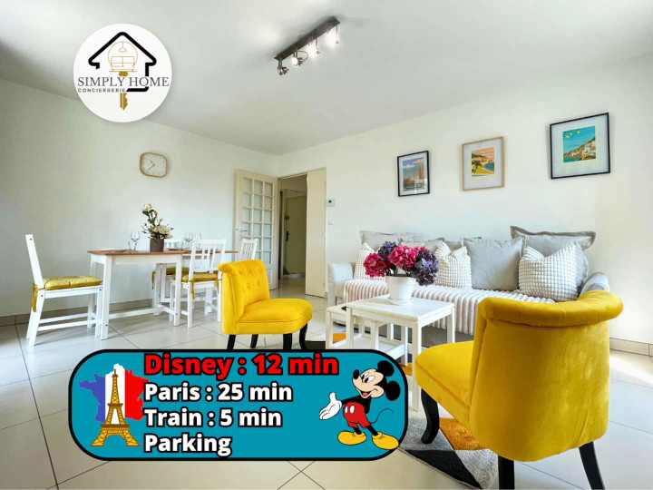 Corner Disney 12min- Gare 5min/paris + Parking X 2 - Torcy