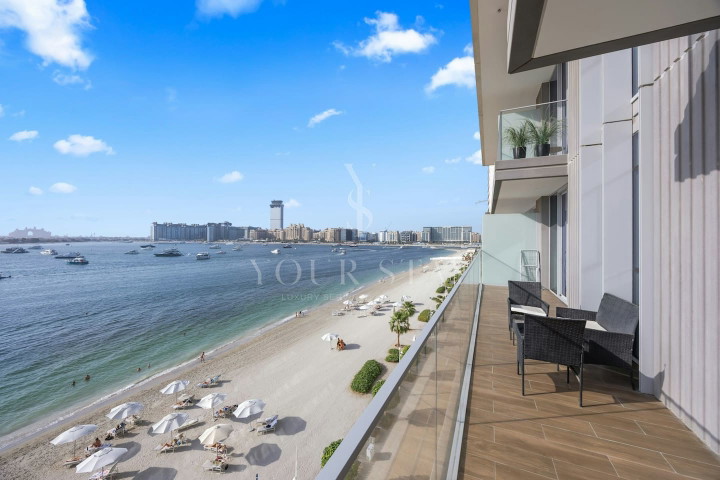 Vip-hosted Beachfront 2br | Full Sea View - Dubai Marina