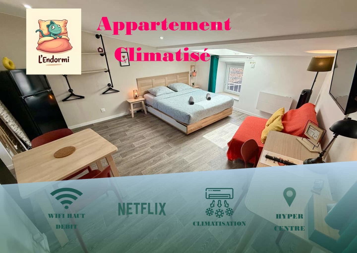 L'endormi 6 - Air-conditioned10 Min From The Jaude Everything Within Walking Distance! - Cournon-d'Auvergne
