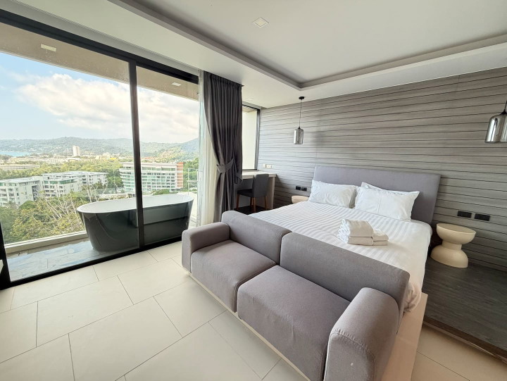 Appartement De Luxe Avec Vue Sur La Mer à Karon Beach| Balcon Avec Baignoire| Salle De Sport| Piscine - Kata Beach