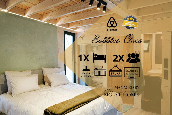 Bobble Chic Green - Center Mons - Spa & Sauna - Bergen