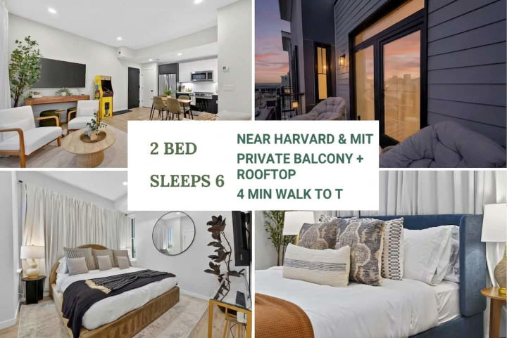 Modern Stay Near Harvard/mit | Balcony & Rooftop - Boston, MA