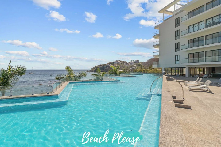 Zantamar 506c: Beachfront Condo W Private Parking - La Cruz de Huanacaxtle