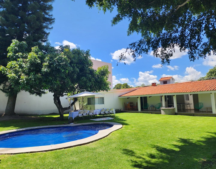 Jardín+alberca+asador+3 Cuartos En El Cristo - Atlixco