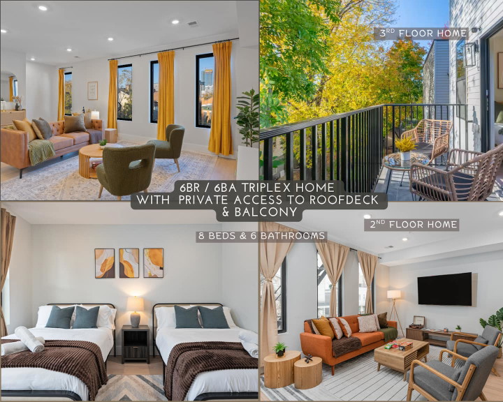 6br Nyc Escape|2 Flr|huge Rooftop|sleeps 16+! - New York