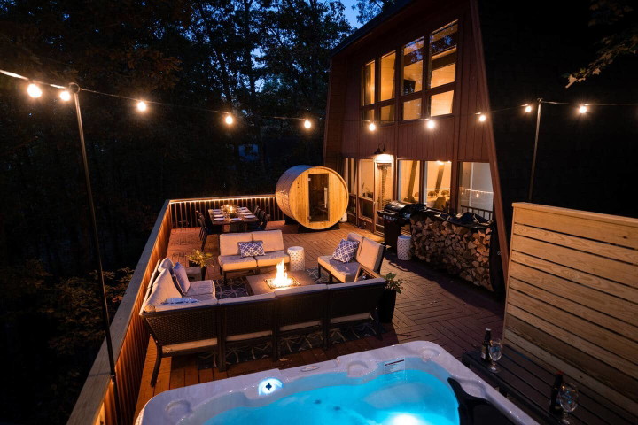 6br Modern Massanutten Chalet With Hot Tub, Sauna - Harrisonburg, VA