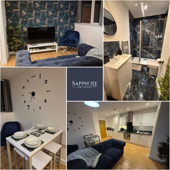 Sapphire Luxe- Basingstoke. Sleeps 4- Free Parking - Basingstoke