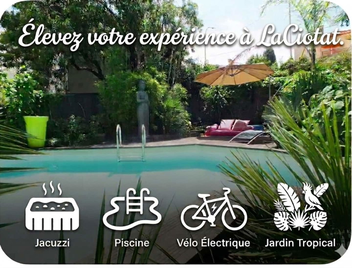 Le Zen !  Piscine  Jacuzzi Vélos Electrique - Cassis