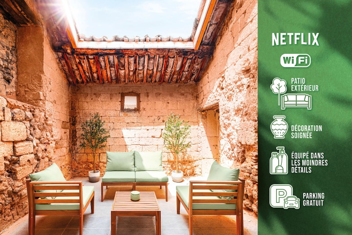 Patio Privatif - 3 Ch / 6 Pers - Cœur Historique - Bollène