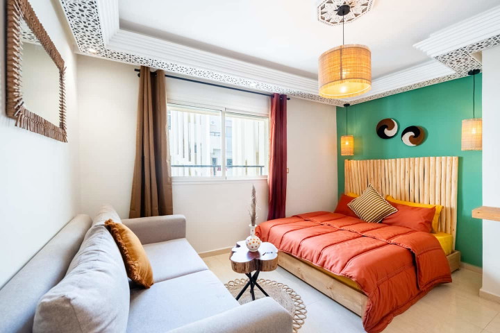 Modern, Sunny Studio With Air Conditioning And 100 Mbps Fibre Internet - Rabat