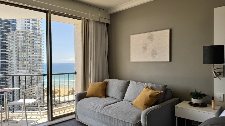 Lvl 16 Ocean View Studio 2 Min From Beach - Gold Coast