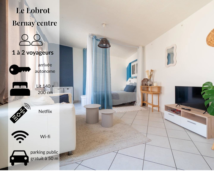 Le Lobrot Studio De 35 M², Cuisine Séparée - Bernay