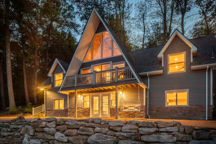 Lakefront A-frame | Hot Tub, Private Dock, Views - Deep Creek Lake, MD