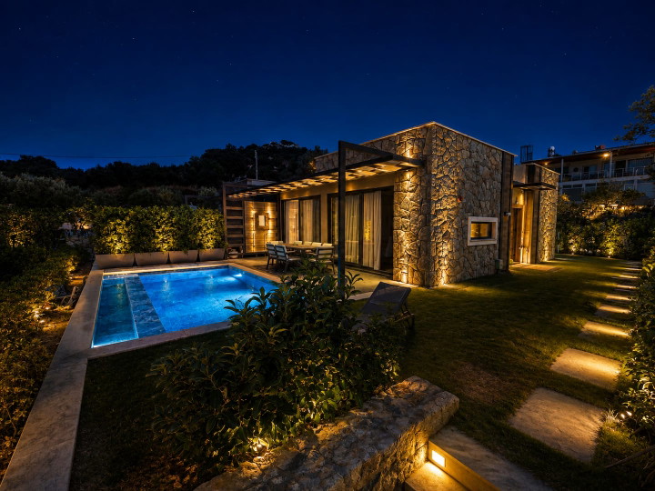 Yalikavak 2+1 Pool Villa With Sea View - Yalıkavak