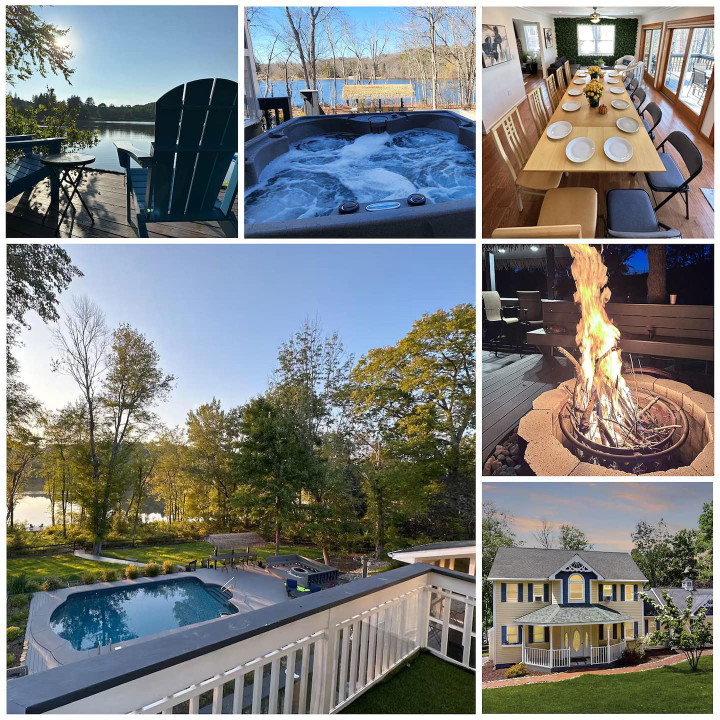 Lakefront Pocono House Privat Pool Hottub Gameroom - Delaware Water Gap, PA