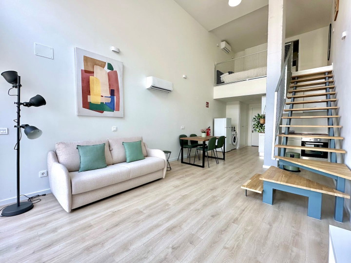 Vivodomo | Free Parking, Super Bright New Loft - Getafe