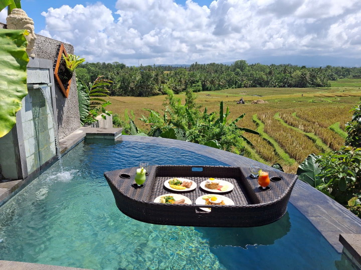 Private Villa Mountain-rice Field Full View. - Bali