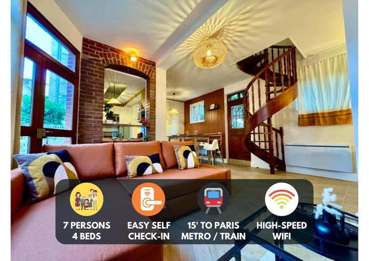 Spacieux & Cozy - 7p - Proche Paris (Métro & Rer) - Montrouge