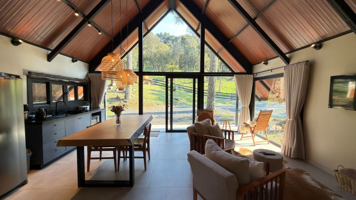 Cabana Charmosa Com Vista Para O Jardim - Urubici