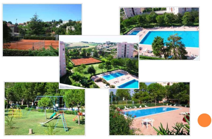 Apartamento Con Piscinas Y Parque A Tiro De Piedra Del Mar. - Numana