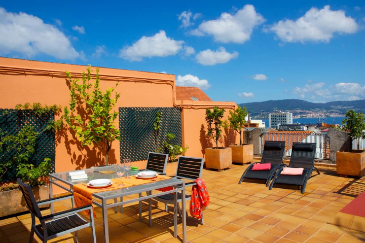 ÁTico Con Gran Terraza De 60 M Y Vistas Al Mar - Vigo