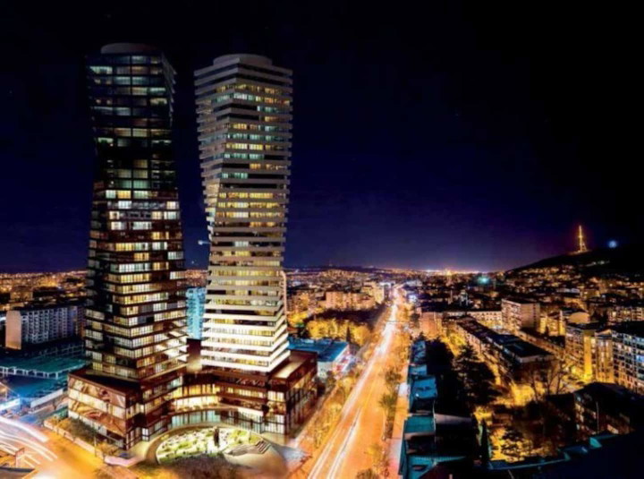 Deluxe Two-room 60m² Mountain View In Axis Towers - Tbilisi