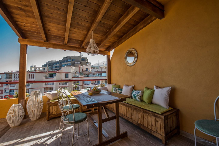 Comfortable Apartment With First Line Terrace And Sea Views - Tenerife