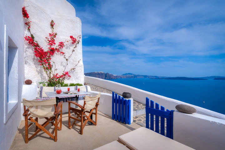 Traditional Family Villa With Caldera View - Oia