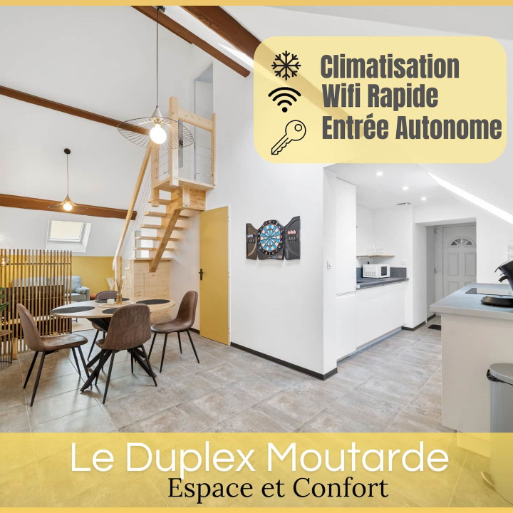 Le Duplex Moutarde 50m2 # Clim# Centre Et Gare# 5* - Chalon-sur-Saône