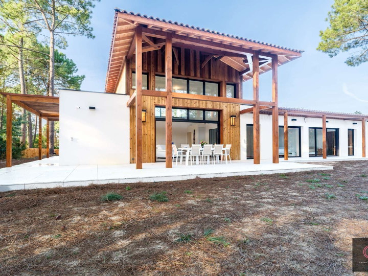 Villa Pmr Piscine Et Clim - 8/10 Pers. - Sanguinet