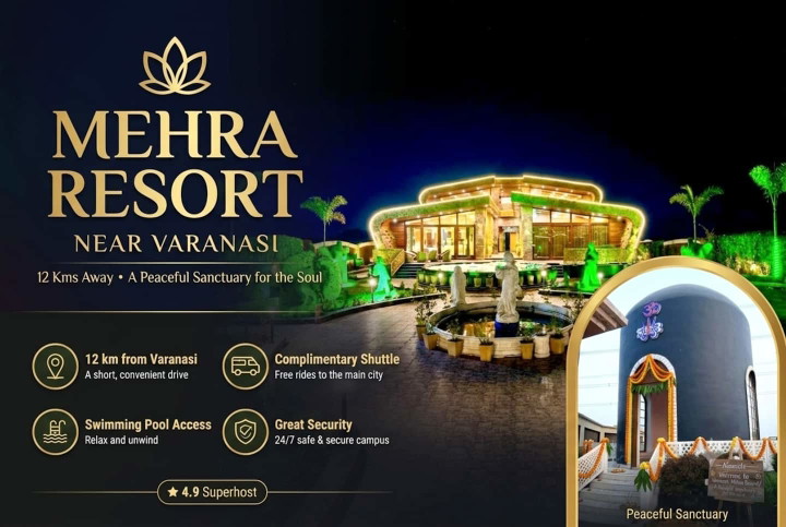 Premium Resort Room In Varanasi | Pool & Breakfast - Mughalsarai