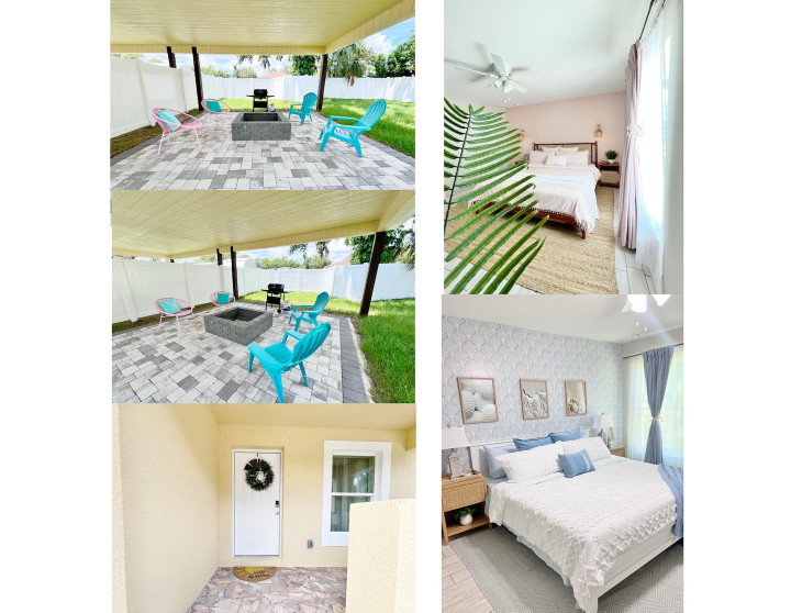 Beach Vibe Home! 3 Rooms, 2 Bathrooms - Florida