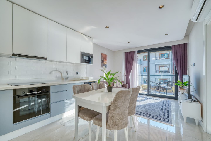 Kleopatra 80m | Full Eşyalı 1+1 | Havuzlu Site - Alanya