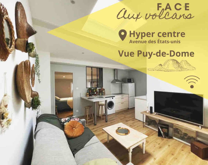 *Facing The Volcanoes* Cozy 1 Bedroom ~ Super Center - Cournon-d'Auvergne