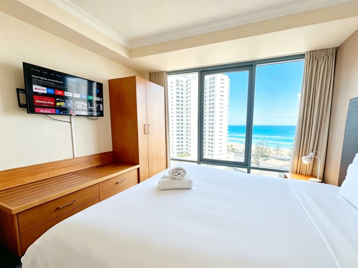 9f Ocean View Studio With Kitchen | Sleeps 2 Gc - Surfers Paradise